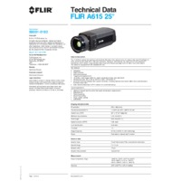 FLIR A615 Automated Process/R & D Thermal Camera w/ Choice of Lens